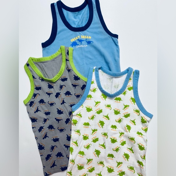 Shirts & Tops | Set Of 3 Dino Tanks | Poshmark